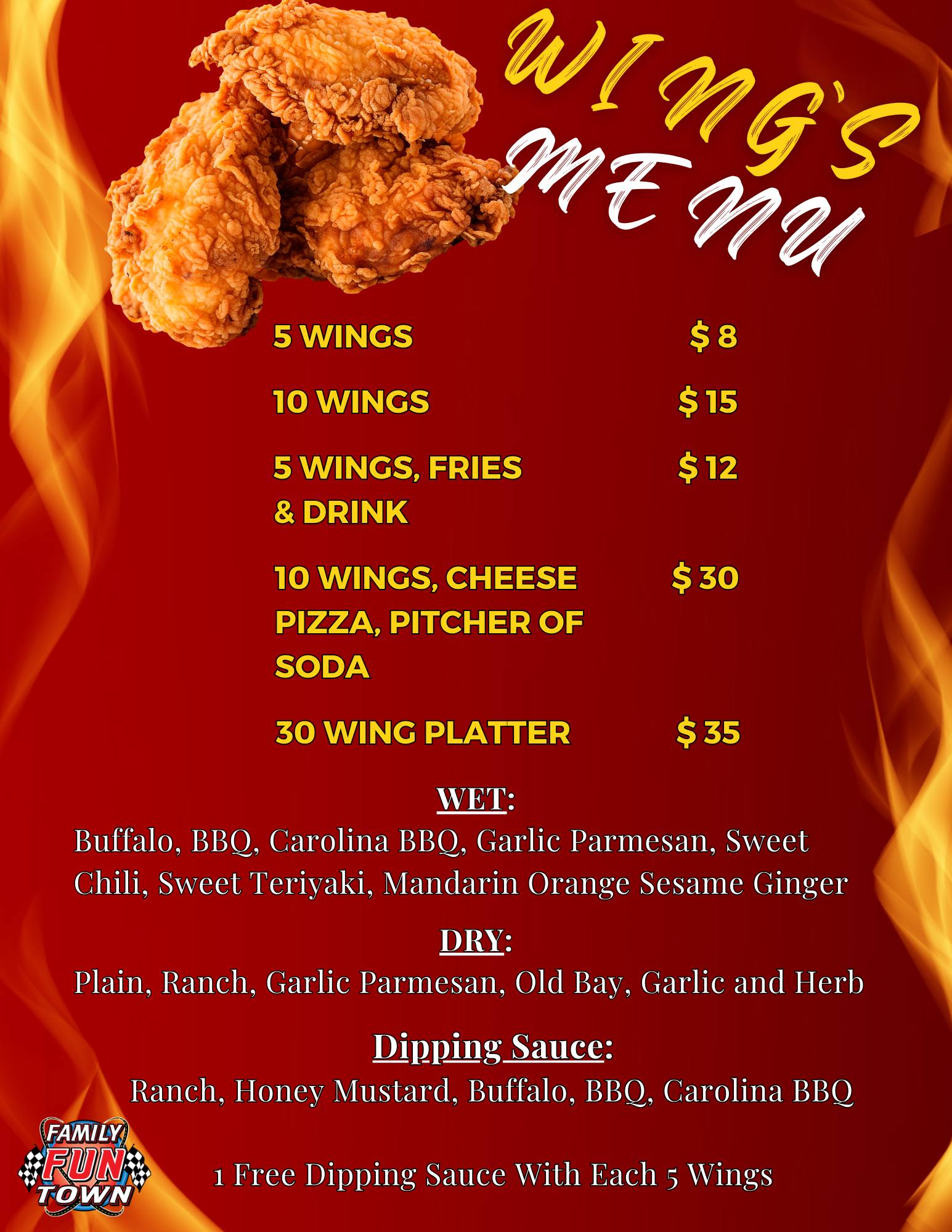 Menu – Family Fun Town